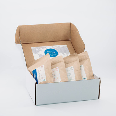 Boarding Pass Coffee Sampler Box (4x2oz) 4 different Ground coffees ...