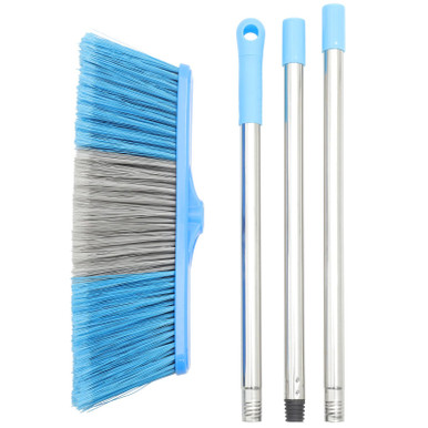 TOVINANNA Bristle Broom Floor Sweeper Long Handle Sweeper Brooms Trash ...