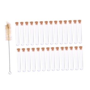 GLEAVI Clear Test Tubes pin Small Glass Test Tube Test Tubes 20 x 150 ...