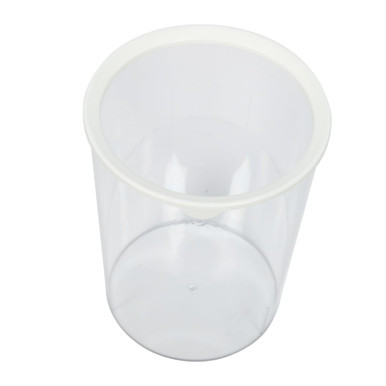 HOMSFOU Transparent Trash Can Waste Container Recycling Bin Small ...