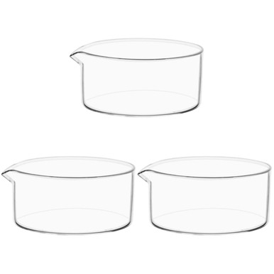 CIYODO 3pcs Glass Crystallization Dish Lab Petri Dishes Lab Evaporation ...