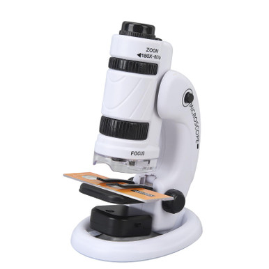 Portable Kids Microscope, Kids Science Microscope Kit, 60-180X ...