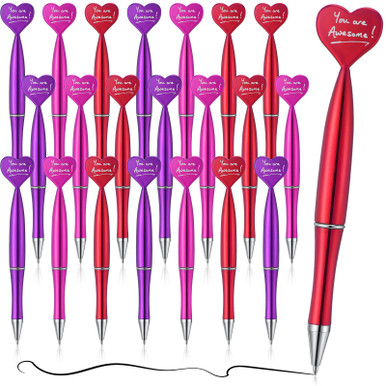 30 Pcs Valentine's Day Heart Shaped Pens Inspirational Novelty Pens You ...