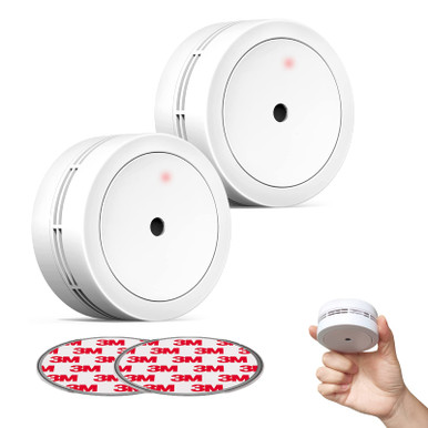 Ecoey Small Smoke Detector Alarm, 10 Year Fire Alarms Smoke Detectors ...