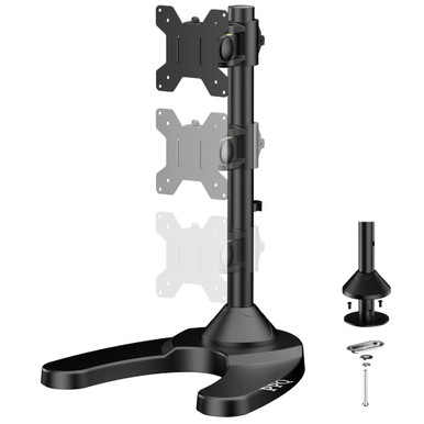 PPQ Single Monitor Stand, Freestanding Monitor Desk Mount, Adjustable ...