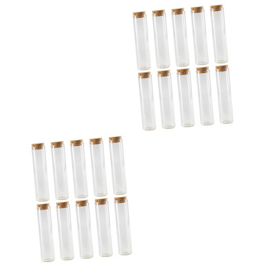 MAGICLULU 20 Pcs Liquid Storage Tube Test Tubes with Cork Lids Wedding ...