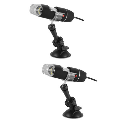 Artibetter 2pcs Handheld Digital Microscope Compound Microscopes Led ...