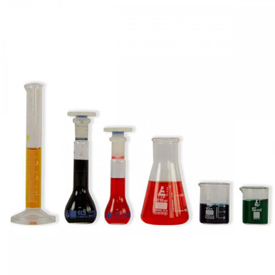 EISCO Mini Labware Set | (1) Graduated Cylinder (0.1ml), (2) Beakers ...