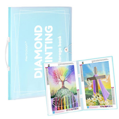 Rertcioph A3 60 Pockets Diamond Painting Storage Book, Portfolio Folder ...