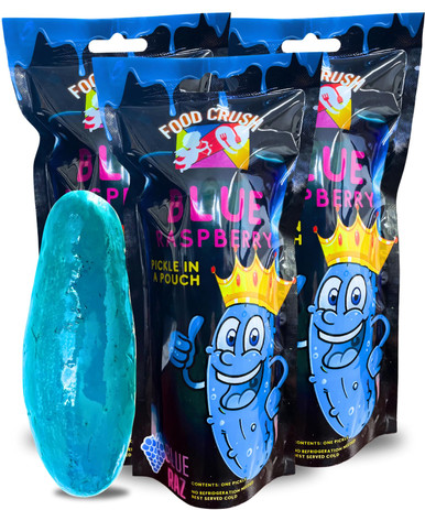 Blue Raspberry Pickle In A Pouch-3 Blue Raz Pickles by Food Crush ...
