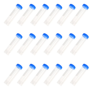 Baluue 50pcs Plastic Pipe Test Tube Experiment Sample Tube Conical ...