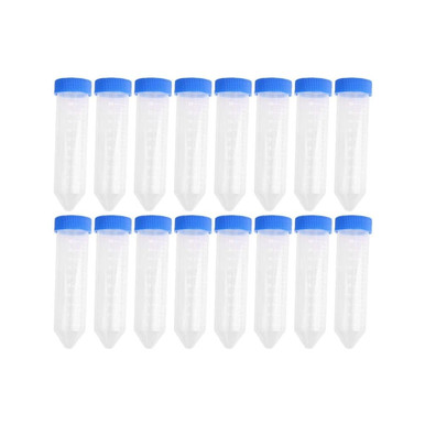 Conical centrifuge tubes Clear plastic lab test tube with screw cap ...