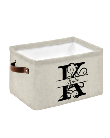 Personalized Gift for Women/Men, Customs Basket with Name Storage Bins ...