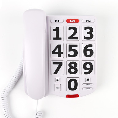 Mcheeta Big Button Landline Phone, One Touch Dialing Home Phone with ...