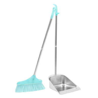 NIYANGLE 1 Set Dustpan and Broom Set Shovel Trash Pans Long Handle ...