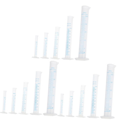 SOLUSTRE 15 Pcs Graduated Cylinder Small Large Test Tubes Glass ...