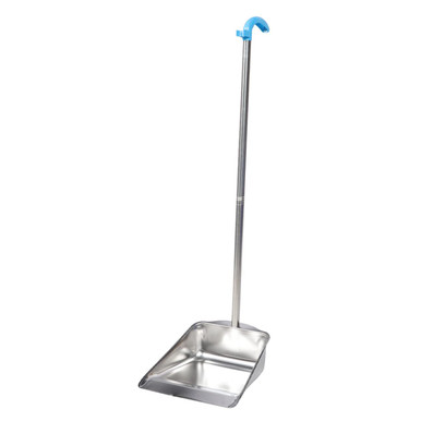 Cabilock Stainless Steel Garbage Bin Metal Dust Pan Stand up Dustpan ...