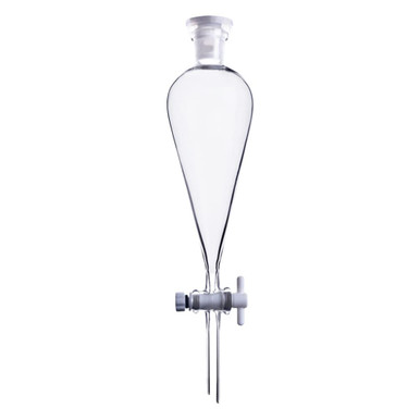 Pear Shaped Separatory Funnel PTFE Funnel Glass Joint Glass Funnel ...