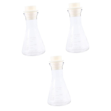 DOITOOL 3 Pcs Erlenmeyer Flask 500ml Erlenmeyer Flask 2000ml Lab ...