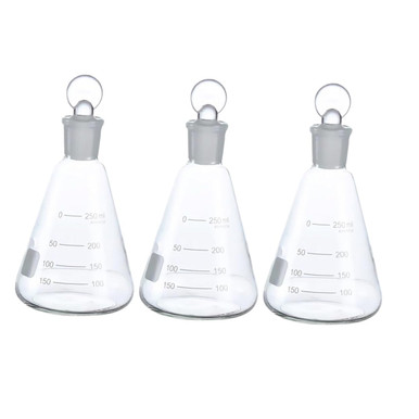 CHILDWEET 3pcs Erlenmeyer Flask Glass Test Tubes Erlenmeyer Beaker ...