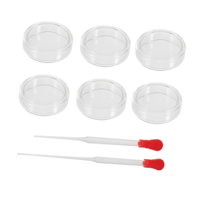 GLEAVI 12 Pcs Petri Dish Lab Liquid Dropper Fluid Transfer Dropper ...