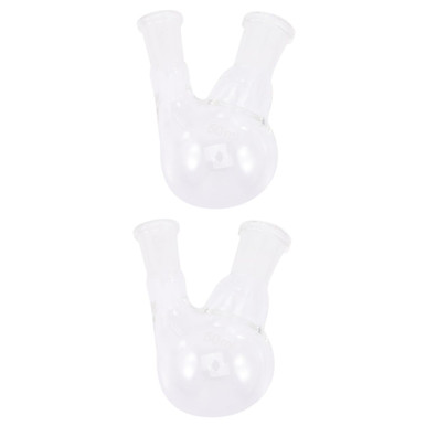 Baluue 2pcs Two-Neck Flask Chemistry Flask Graduated Flasks Lab ...