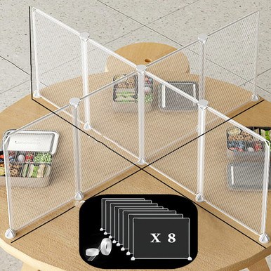 Aihan Desk Partitions Desktop Sneeze Guard, Plastic Classroom Desk ...