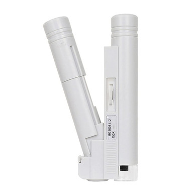 Microscope Kit 150X Magnification Microscope with Scale Portable LED ...
