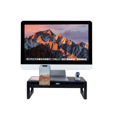 Kavalan Monitor Stand with Storage Drawer & Pen Slot, Height Adjustable ...