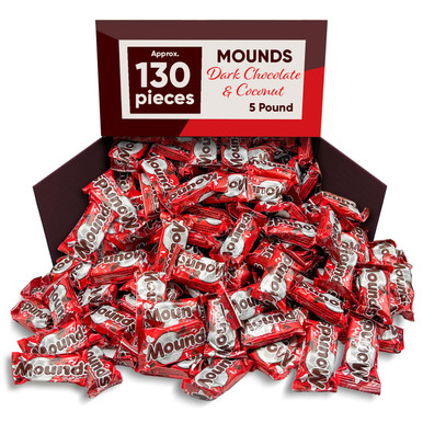Mounds Dark Chocolate and Coconut - Bulk Candy - 5 Pounds Bag ...