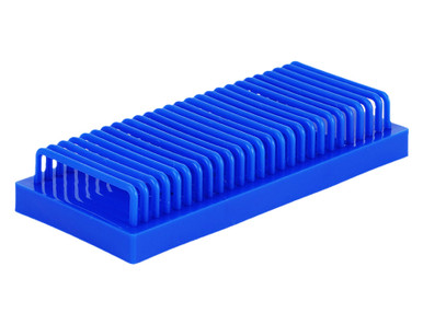 Pastein 2 Pack Blue Microscope Slides Staining Rack Storage Slide Drain ...