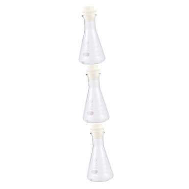 GLEAVI 3 Pcs Graduated Cylinder Erlenmeyer Flask 250ml Drinking Flasks ...