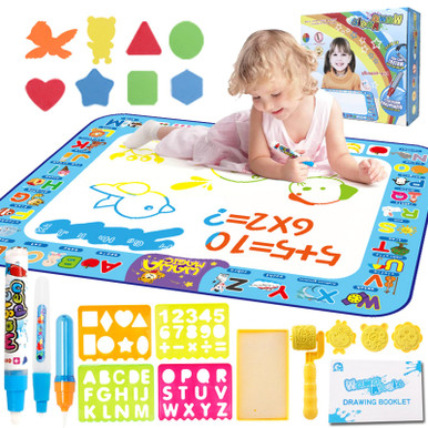 Kids Water Painting Board Aquas Coloring Mat Mess Free Drawing Mat ...