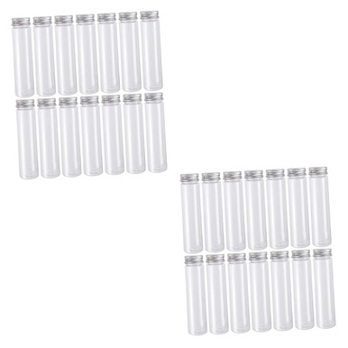 SOLUSTRE 60 Pcs Candy Tube Bottle Chemistry Test Tube Small Glass Test ...
