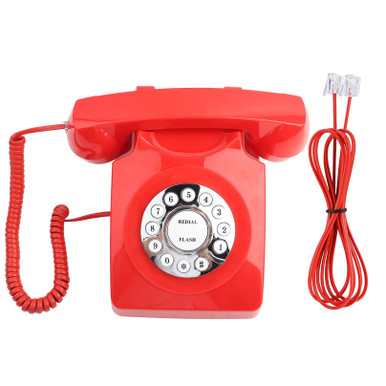 [Classic Vintage Antique Telephone - Red | Clear Sound Retro for ...