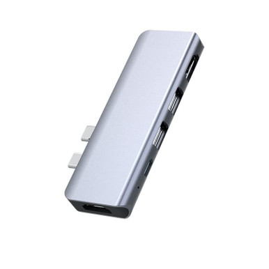 5 in 2 Side Plug Dual-Port Docking Station Dual HDMI high-Definition 4k ...