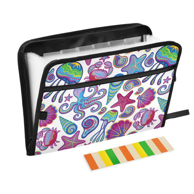 CUPADA Colorful Sea Animals Expanding File Folder with Labels, 13 ...