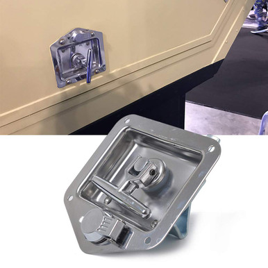 Three T Stainless Steel Flush Mount T-Handle Latch, with Mounting Holes ...