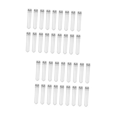 COHEALI 36 Pcs Pet Test Tube Lab Test Tubes Test Tubes with Caps ...