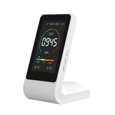 Smart Indoor Air Quality Monitor, Portable CO2 Detector, 3-in-1 Air ...