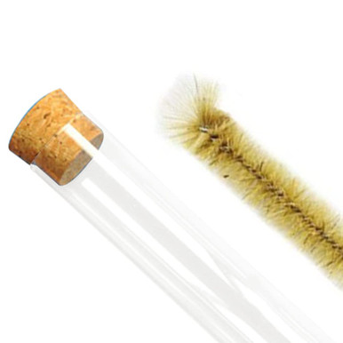 UKCOCO 20 PCS Experiment Testing vials Graduated Test Tubes lab Tubes ...