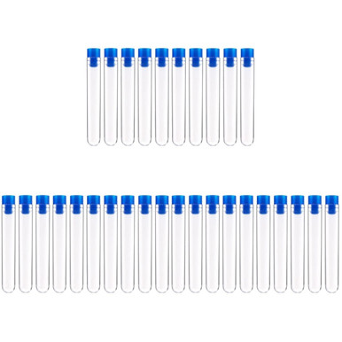 Baluue 150 Pcs Test Tube Glass Container with Lid to Go Containers ...