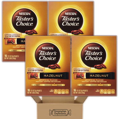 Nes-cafe Taster's Choice Hazelnut Flavored Instant Coffee Bulk Pack ...