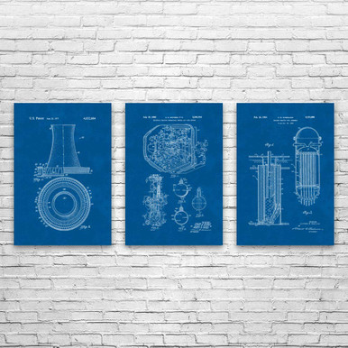 Nuclear Power Patent Posters Set of 3 (8x10), Power Technician ...