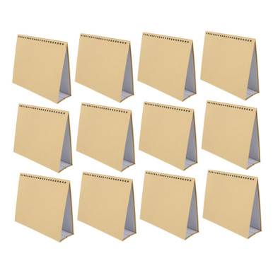 12pcs Blank Desk Calendar Base Calendars Diy Base Iridescent Paper ...