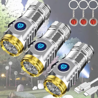 German Three-Eyed Monster Mini Flash Super Power Flashlight, Three Eyed ...