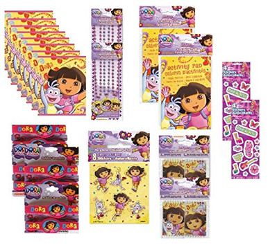 Dora The Explorer Birthday Party Favor Pack for 8 Includes Loot Bags ...