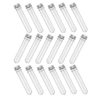 Hemoton 50Pcs Test Bottle Test Tubes with Stopper Glass Candy Jars with ...
