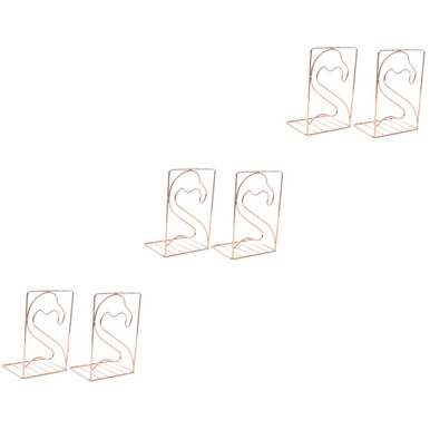 Ciieeo 3 Pairs Bookshelf Ends bookends Shelves Magazine File Rack Book ...