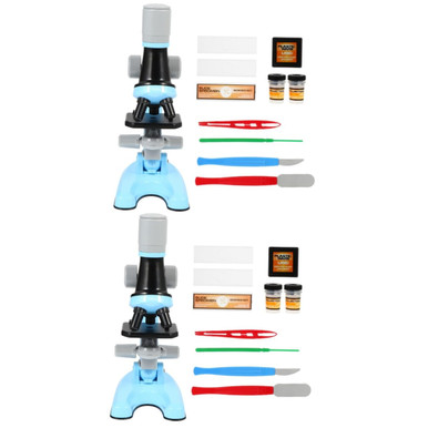 Vaguelly Children Microscope 2 Sets Children's Microscope Multifunction ...